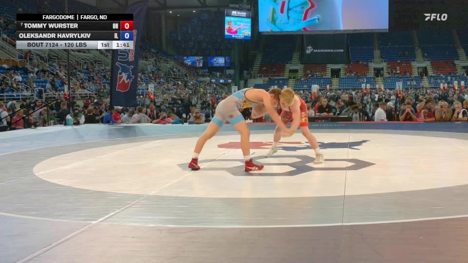 120 lbs Champ. Rd Of 32 - Tommy Wurster, OH vs Oleksandr Havrylkiv, IL
