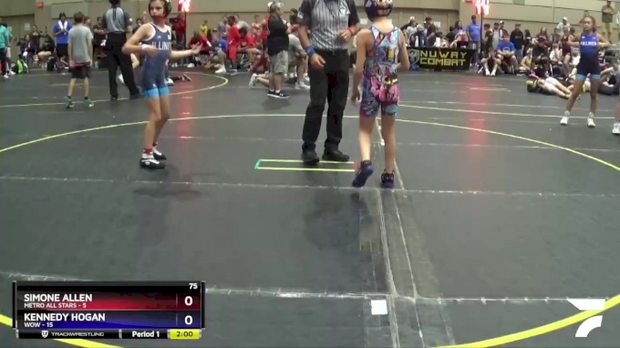 75 lbs Cross Bracket (8 Team) - Simone Allen, Metro All Stars vs ...
