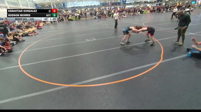 126 lbs Champ. Round 2 - Hudson Morris, All American TC vs Sebastian ...