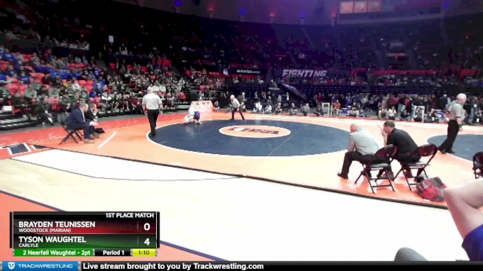 1A 120 lbs 1st Place Match - Tyson Waughtel, Carlyle vs Brayden ...