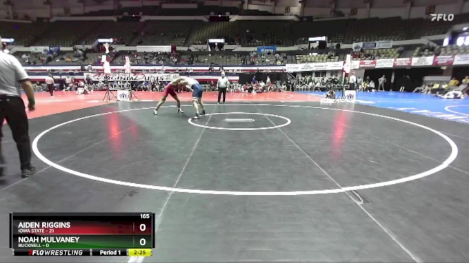 165 lbs Finals (2 Team) - Noah Mulvaney, Bucknell vs Aiden Riggins ...
