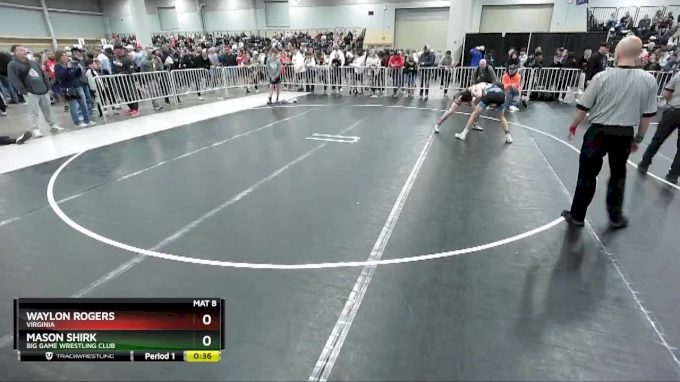113 lbs 7th Place Match - Waylon Rogers, Virginia vs Mason Shirk, Big ...