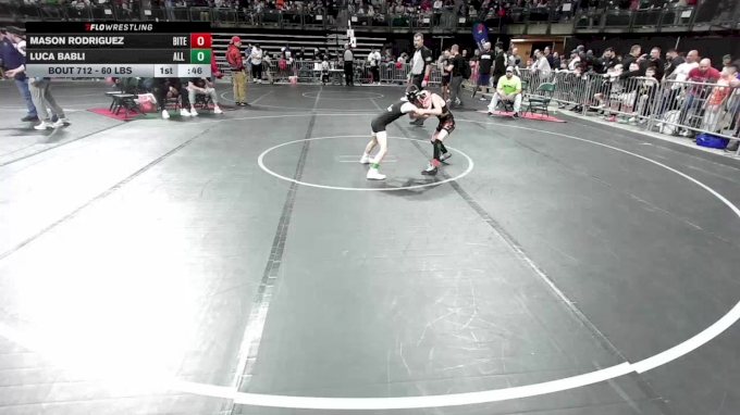 60 lbs Round Of 32 - Mason Rodriguez, Bitetto Trained Wrestling vs Luca ...