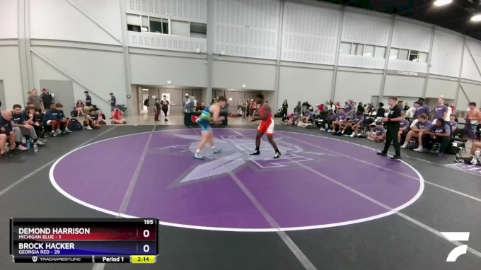 195 lbs Quarters & 1st Wb (16 Team) - Demond Harrison, Michigan Blue vs ...