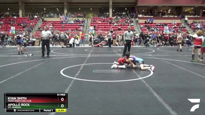 70 lbs Quarterfinal - Apollo Rock, STL Warrior vs Kyan Smith, Maize ...