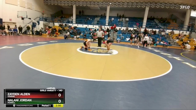 140 lbs Cons. Semi - Zayden Alden, Hardin vs Nalani Jordan, Powell