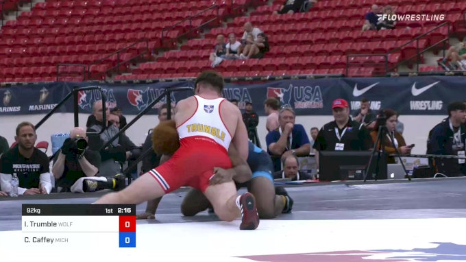 92 kg Final - Isaac Trumble, Wolfpack Wrestling Club / TMWC vs Cameron ...