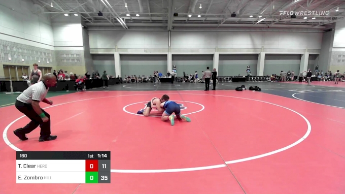 160 lbs Rr Rnd 3 - Tyson Clear, Heroes vs Evan Zombro, Hillbilly Hammers