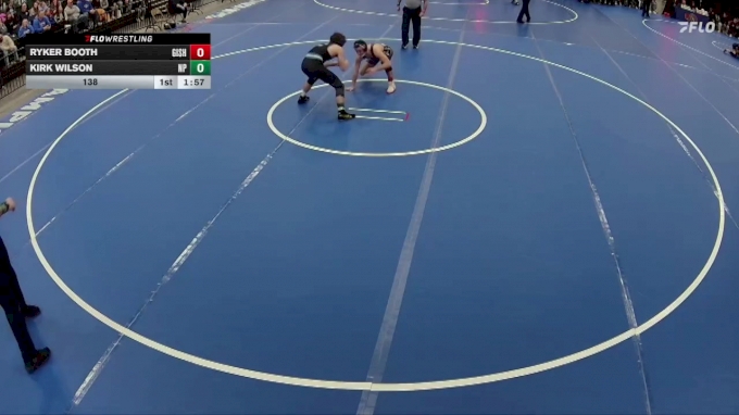 138 lbs Quarterfinals (8 Team) - Ryker Booth, Grand Island vs Kirk ...