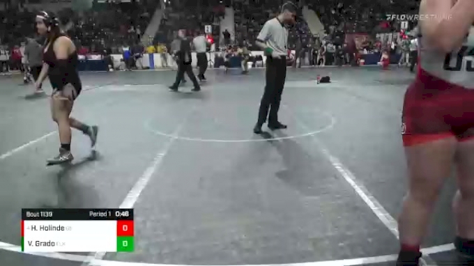 185 lbs Cons. Round 3 - Haylee Holinde, Great Bend vs Victoria Grado ...