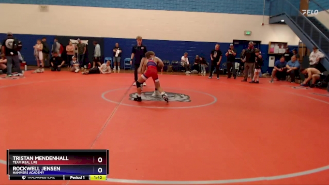 88 lbs Round 5 - Tristan Mendenhall, Team Real Life vs Rockwell Jensen ...