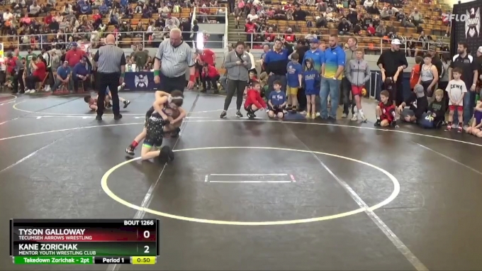 50 lbs Cons. Round 2 - Tyson Galloway, Tecumseh Arrows Wrestling vs ...