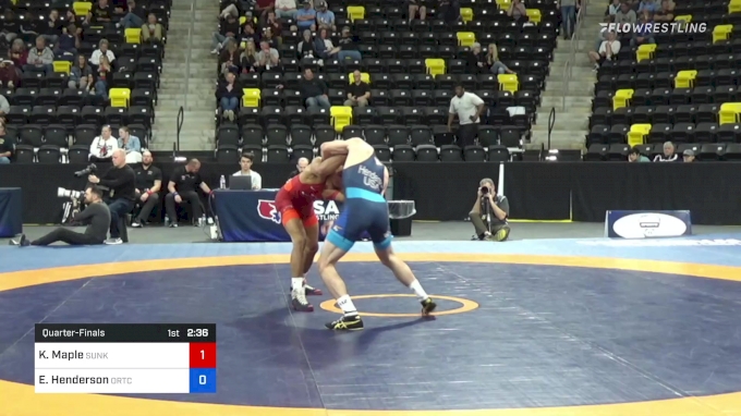 65 kg Quarterfinal - Kendric Maple, Sunkist Kids Wrestling Club vs Evan ...