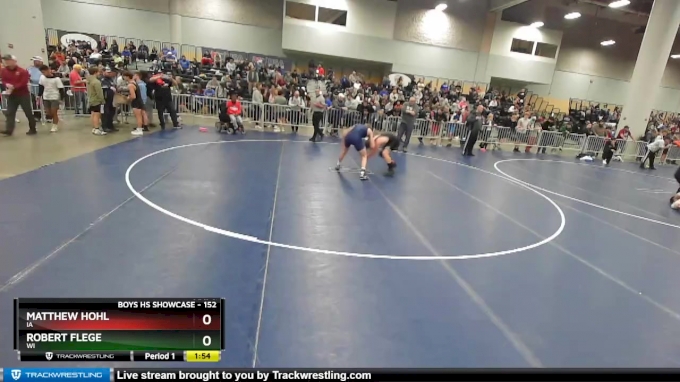 152 lbs Champ. Round 1 - Robert Flege, WI vs Matthew Hohl, IA