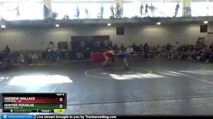 114 lbs Round 1 (8 Team) - Andrew Wallace, California vs Hunter Douglas ...