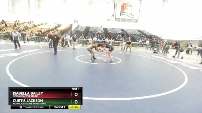 142 lbs Round 3 - Isabella Bailey, Gowanda Wrestling vs Curtis Jackson ...