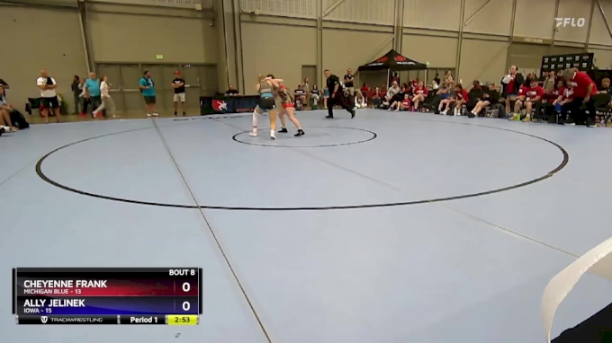 120 lbs Round 2 (8 Team) - Cheyenne Frank, Michigan Blue vs Ally ...