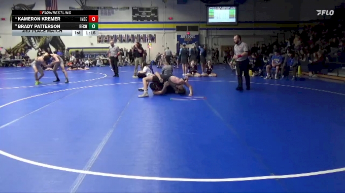 150 lbs 3rd Place Match - Kameron Kremer, Independence vs Brady ...