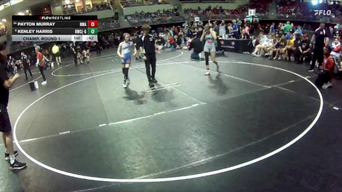113 lbs Champ. Round 1 - Kenley Harris, Hawks Wrestling Club (Lincoln ...