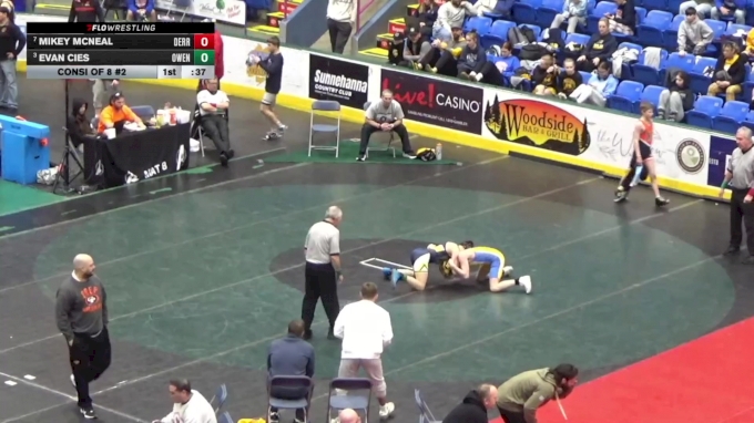 110 lbs Consi Of 8 #2 - Mikey McNeal, Derry Area vs Evan Cies, Owen J ...