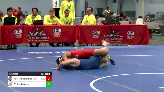 125 lbs 5th Place - Malik Heinselman, Ohio State vs Tanner Jordan ...