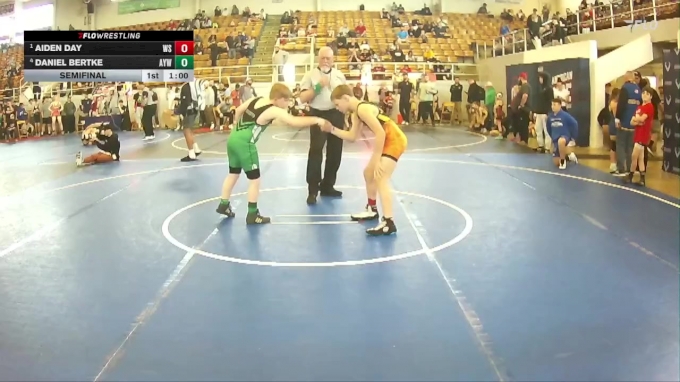 110 lbs Semifinal - Aiden Day, Springboro vs Daniel Bertke, Anna Youth ...