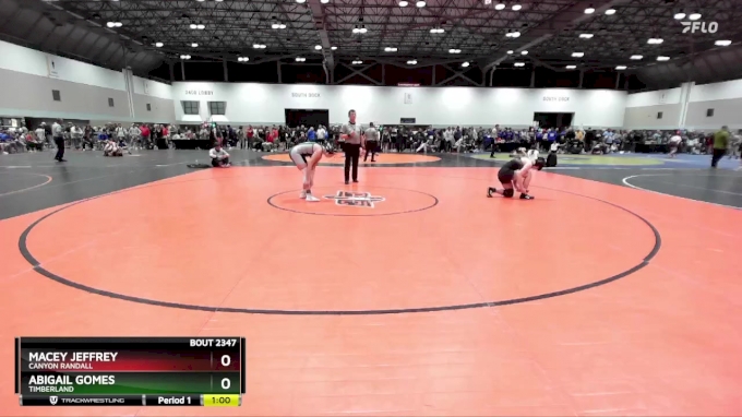 130 lbs Cons. Round 2 - Macey Jeffrey, Canyon Randall vs Abigail Gomes ...