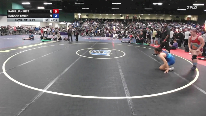 132 lbs Consi Of 16 #1 - Kamilliah Rice, FL vs Raenah Smith, PA
