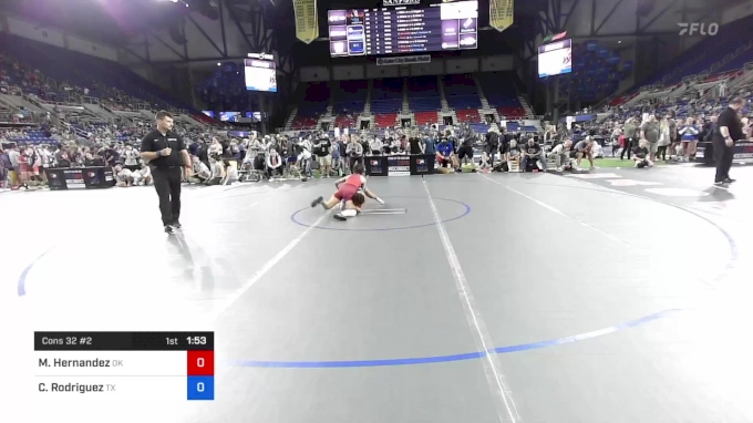 100 lbs Cons 32 #2 - Mallory Hernandez, Oklahoma vs Carly Rodriguez, Texas