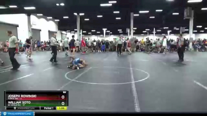 88 lbs Round 3 (8 Team) - Joseph Rowinski, Force WC vs William Soto, 84 ...