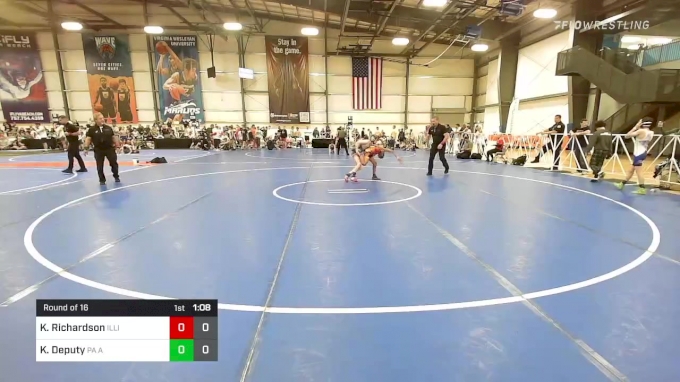 75 lbs Round Of 16 - Kardiais Richardson, Illinois Menace Mario vs ...