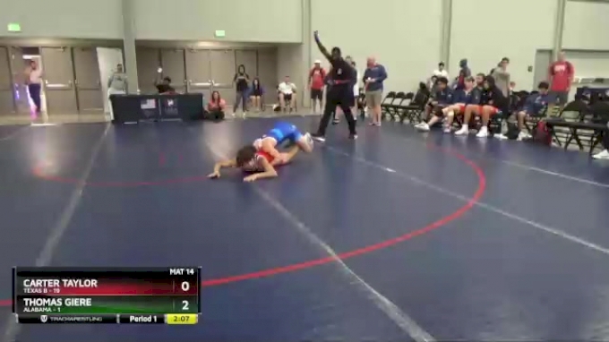 120 lbs Semis & 1st Wrestleback (8 Team) - Carter Taylor, Texas B vs ...