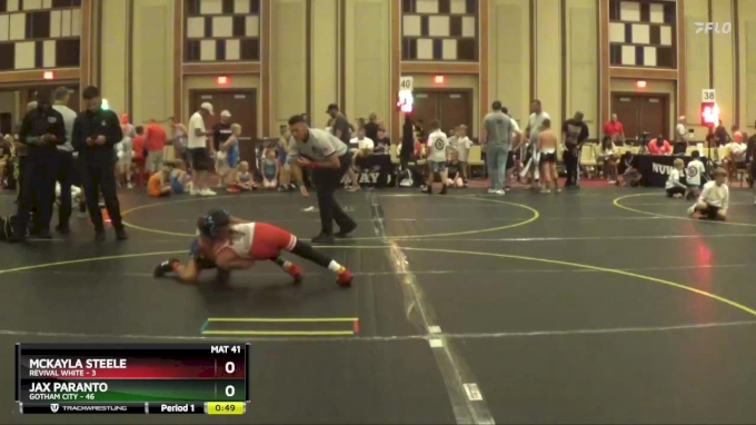82 lbs Round 2 (4 Team) - Jax Paranto, Gotham City vs McKayla Steele ...