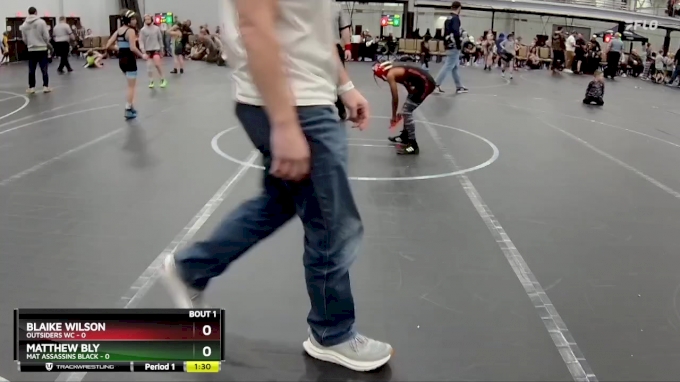 72 lbs Semis (4 Team) - Blaike Wilson, Outsiders WC vs Matthew Bly, Mat ...