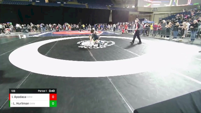106 lbs 3rd Place Match - Levi Hurliman, South West Washington ...