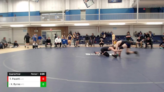 157 lbs Quarterfinal - Xavier Byrne, Henry Ford College vs Tony Pacetti ...