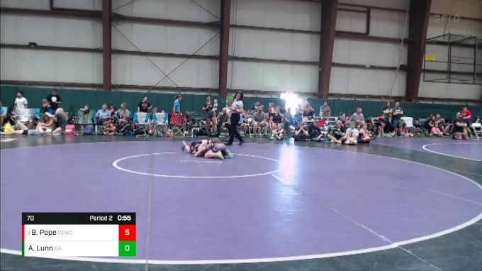 55 lbs Round 3 - Adalynn Anthony, Mat Psychos vs Annabelle Medina ...