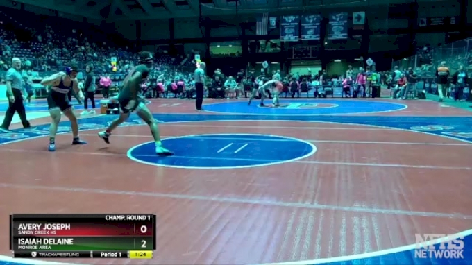 3A-175 lbs Champ. Round 1 - Isaiah Delaine, Monroe Area vs Avery Joseph ...