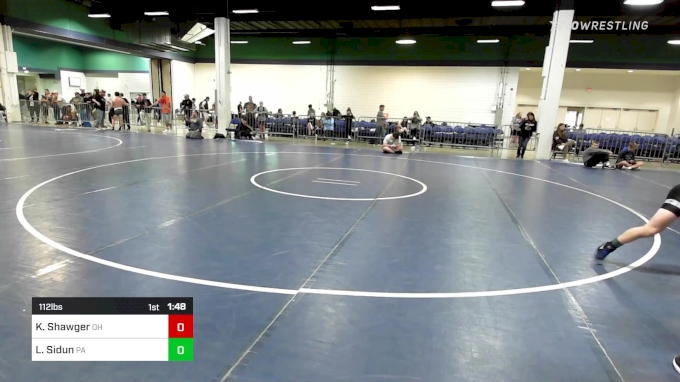 112 lbs Final - Kane Shawger, OH vs Landon Sidun, PA