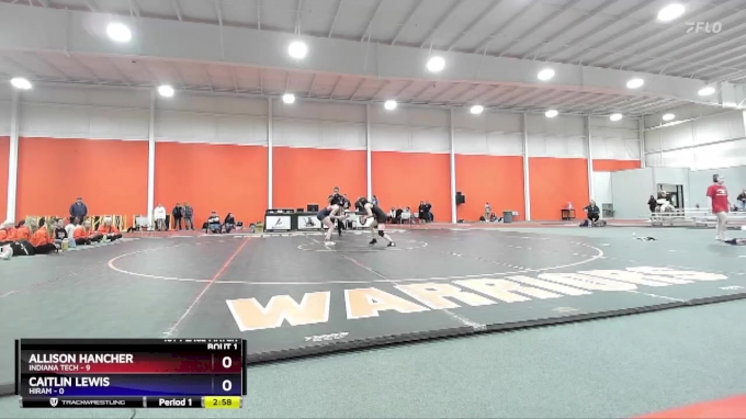 116 lbs Finals (2 Team) - Caitlin Lewis, Hiram vs Allison Hancher ...