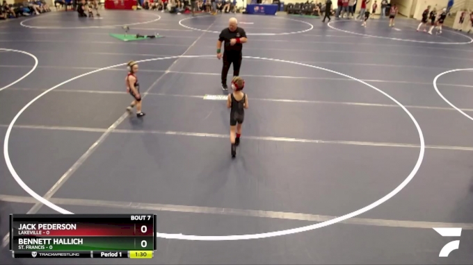 45 lbs Round 3 (6 Team) - Bennett Hallich, St. Francis vs Jack Pederson ...