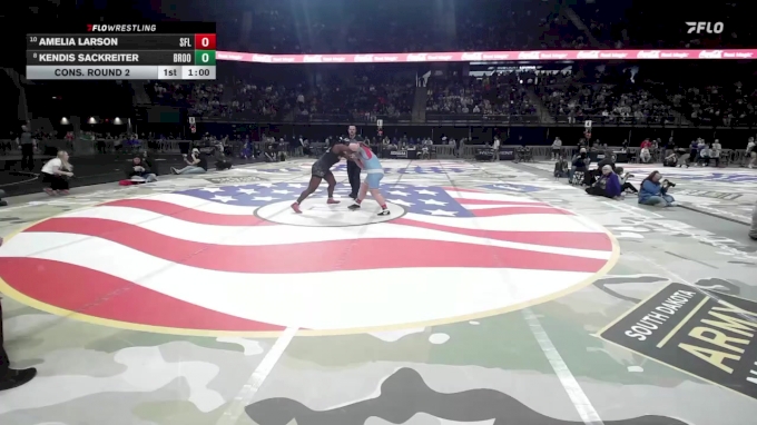 Cons. Round 2 - Amelia Larson, Sioux Falls Lincoln vs Kendis Sackreiter ...