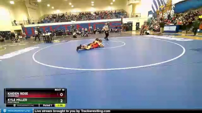 113 lbs Champ. Round 1 - Kaiden Rose, Sandpoint vs Kyle Miller, Post Falls