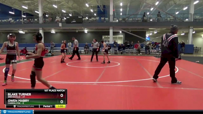 85 lbs Finals (2 Team) - Blake Turner, Brecksville vs Owen Mabry ...