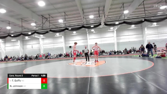 197 lbs Cons. Round 2 - Trescott Duffy, Wabash vs Neil Johnson, Wabash