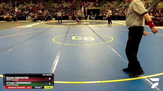 113-4A/3A Champ. Round 1 - Isaiah Brewster, Seneca Valley vs Ethan ...
