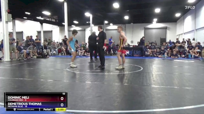 136 lbs 2nd Wrestleback (8 Team) - Dominic Meli, Colorado Red vs ...