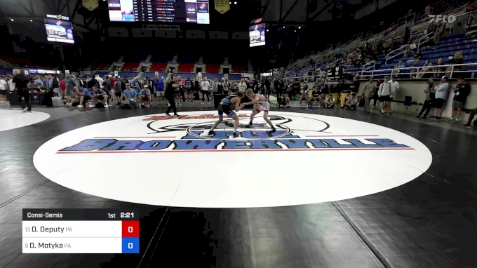 120 lbs Consolation - Dominic Deputy, PA vs Davis Motyka, PA