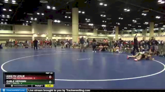 100 lbs Champ Round 1 (16 Team) - Ashlyn Leslie, Beauty And The Creason ...