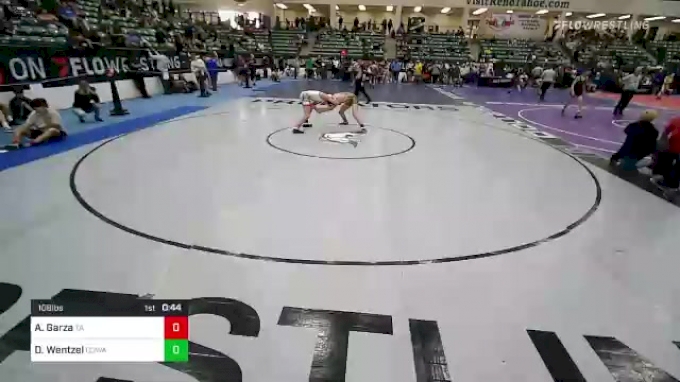 108 lbs Consi Of 16 #2 - Adonai Garza, Team Aggression vs Duke Wentzel ...